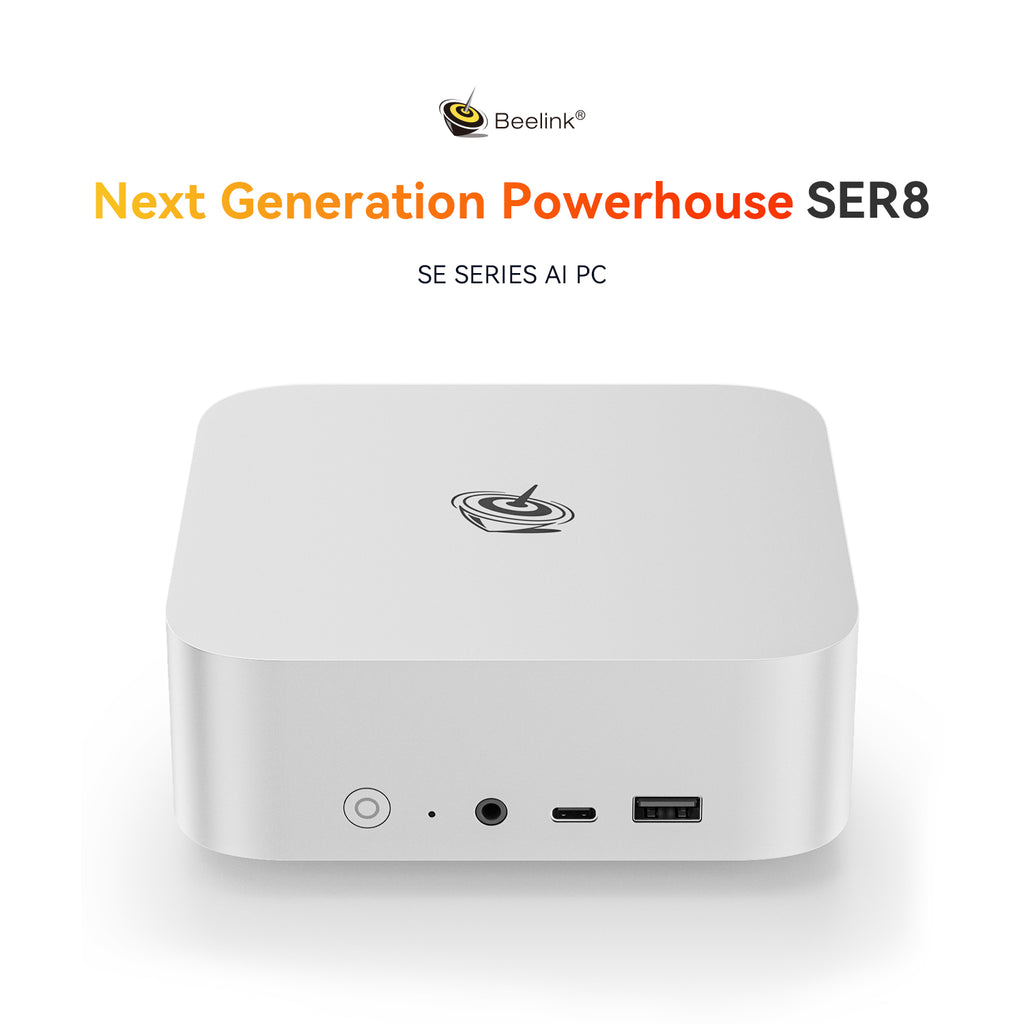 Beelink | Beelink SER8 AMD Ryzen™ 7 8845HS MINI PC 8C/16T Frequency up to 5.1GHz