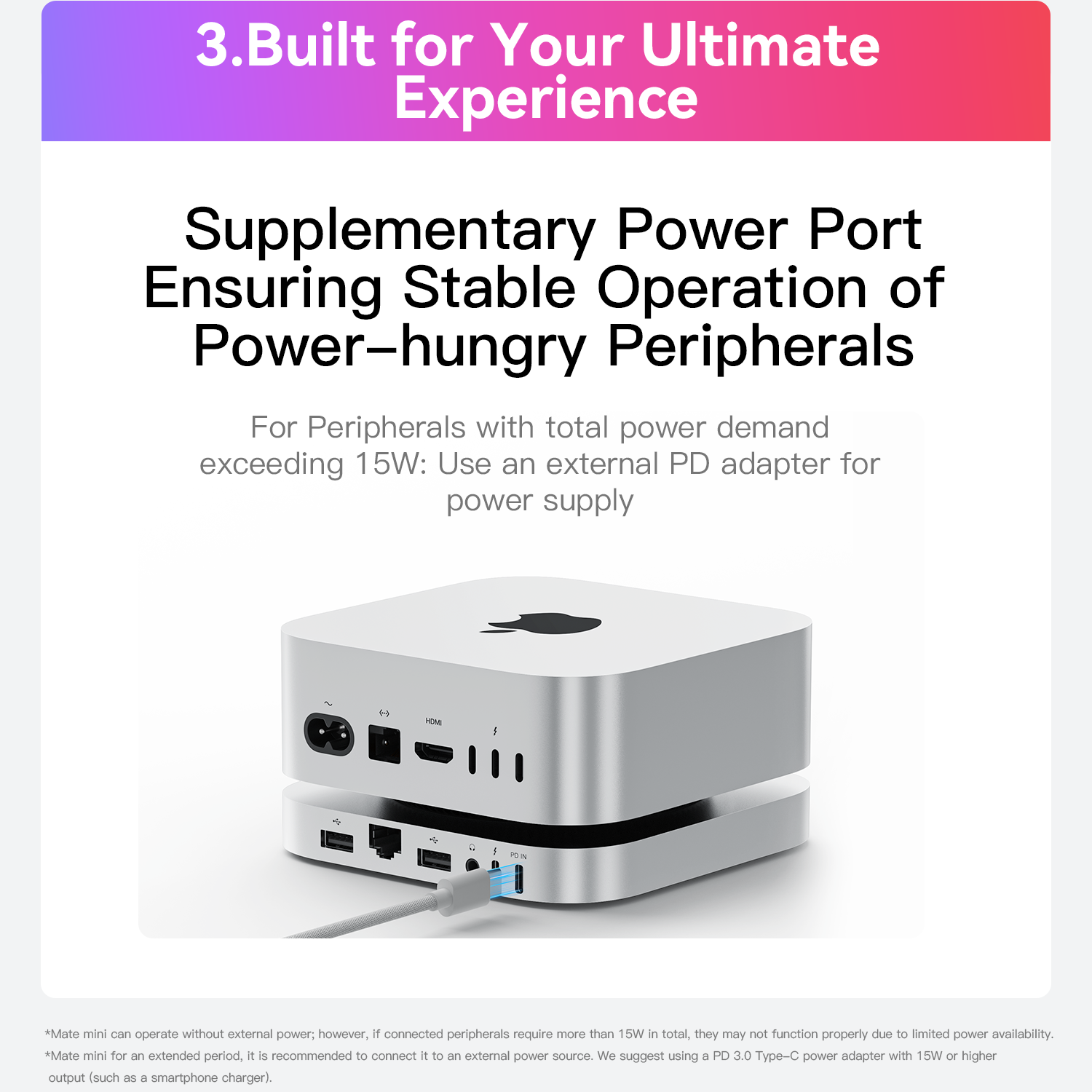Beelink | Beelink Mate mini 80Gbps Thunderbolt 5 Dock for Mac mini M4
