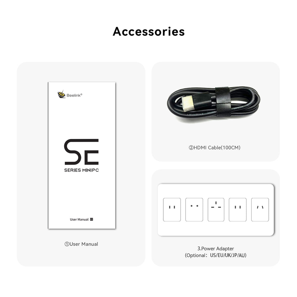 Beelink SER8 AMD Ryzen™ 7 8845HS MINI PC 8C/16T Frequency up to 5.1GHz